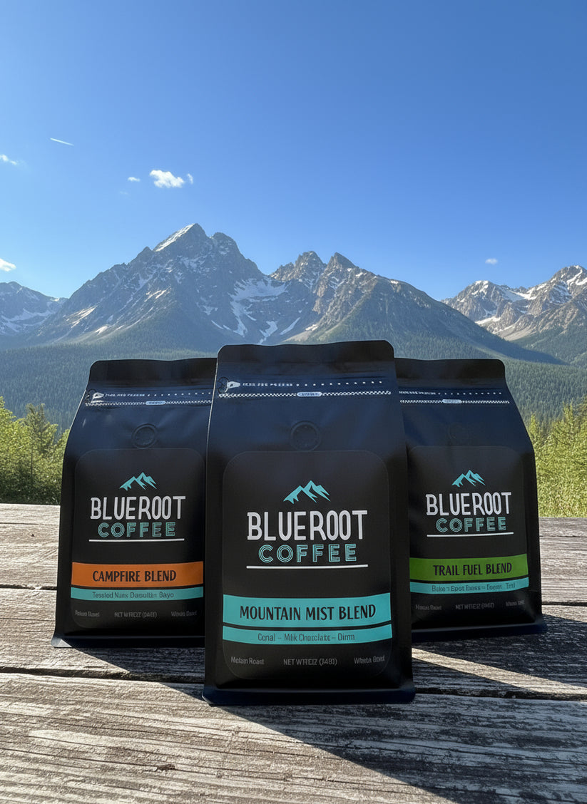 Blueroot Trio Collection - Premium Coffee Sampler | Medium Roast Whole ...